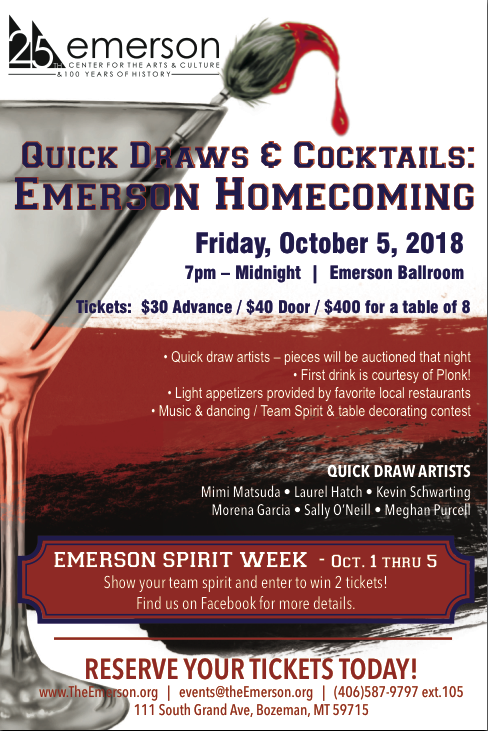Emerson's Quick Draws & Cocktails THIS Friday - The BoZone