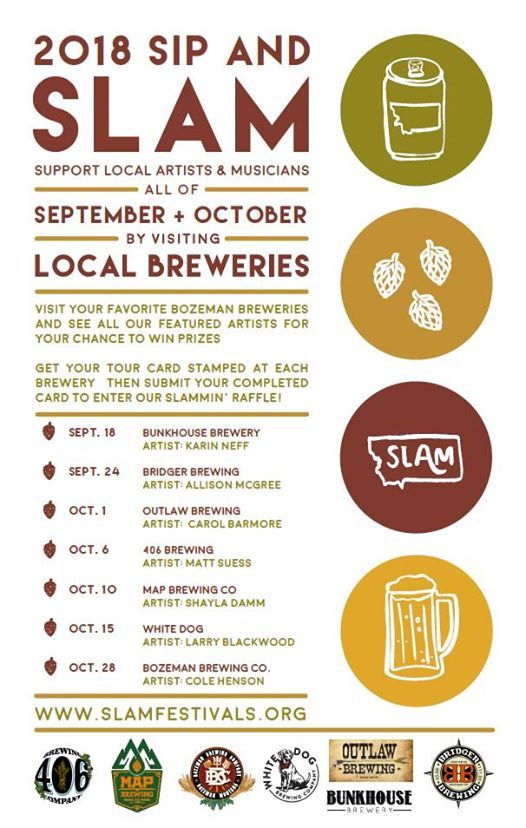 ‘Sip & SLAM’ sets up at area breweries thru end of month