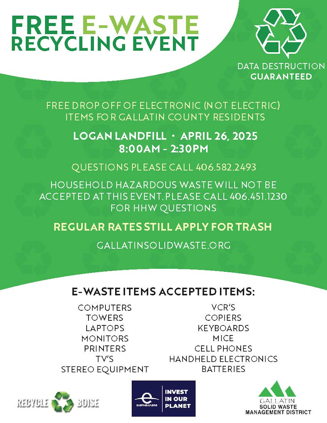 Landfill hosts free e-waste recycling event - The BoZone